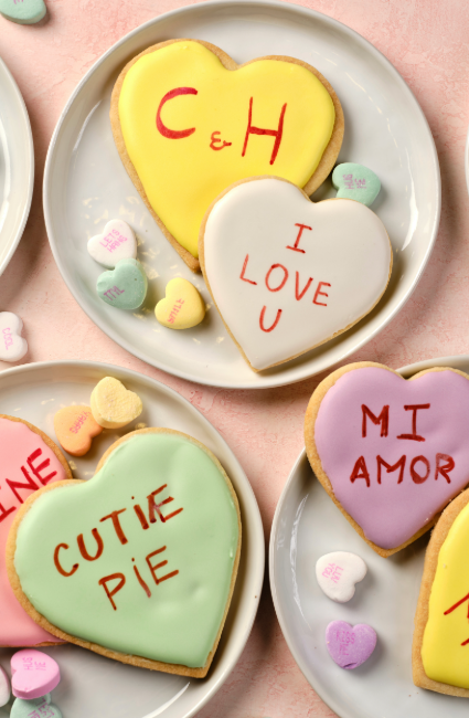 Conversation Hearts | Cookie Recipes | C&H® Sugar